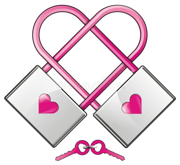 Heart stock vector. Illustration of love, locked, abstract - 18451909