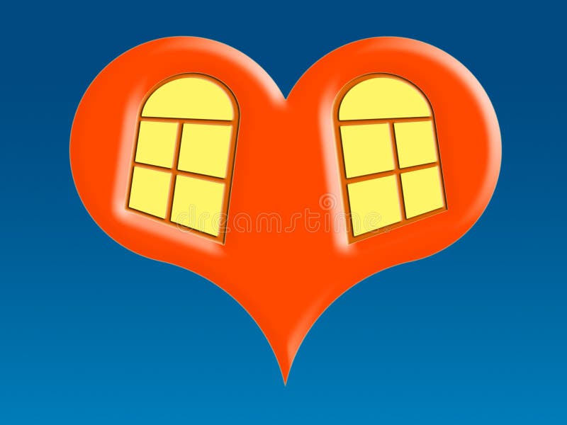 Heart Windows Stock Illustrations – 797 Heart Windows Stock ...
