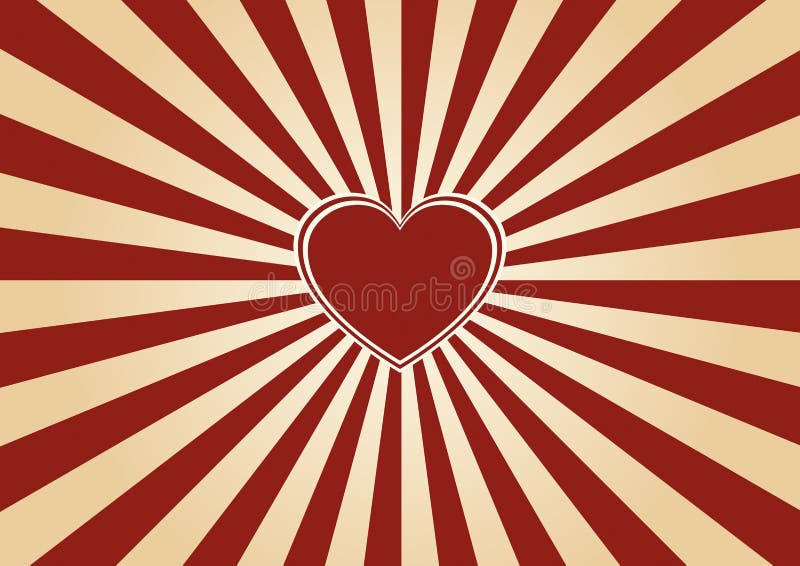 Heart Burst stock illustration. Illustration of vintage - 13435000