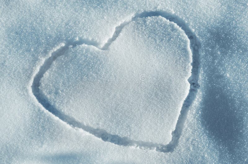 Snow heart stock image. Image of frozen, winter, arctic - 23049141