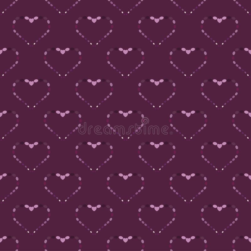 Heart Abstract Background Seamless Pattern. Stock Vector - Illustration ...