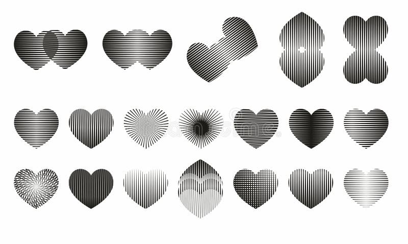 Heart Abstract Background. Symbol. Illusion of Dynamic Transition ...