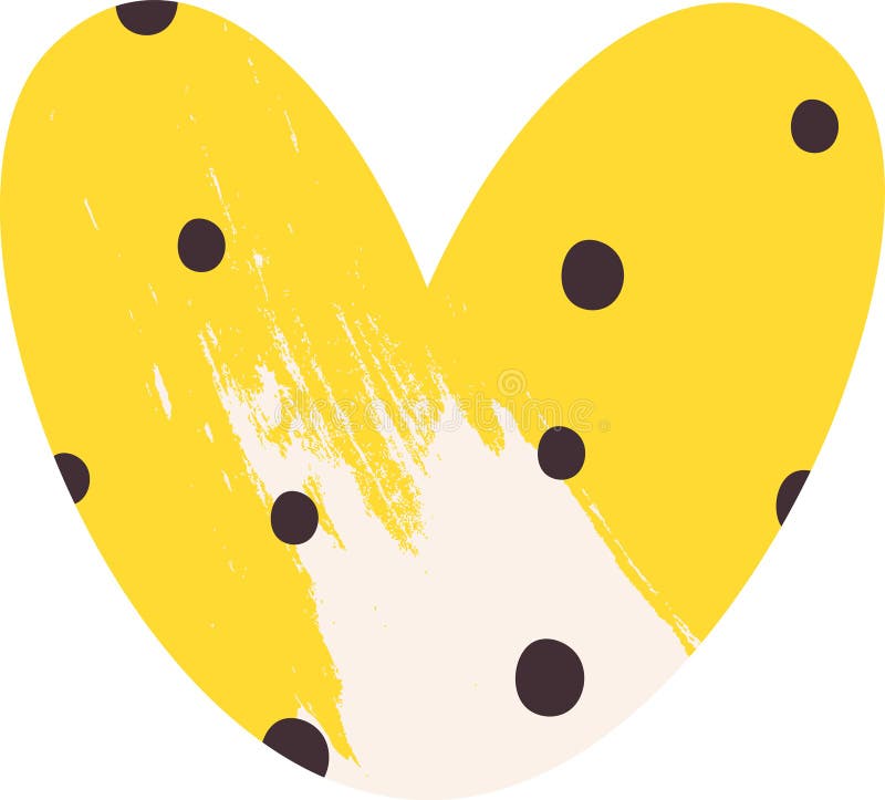 Heart with Abstract Dots Pattern Stock Vector - Illustration of fabric ...
