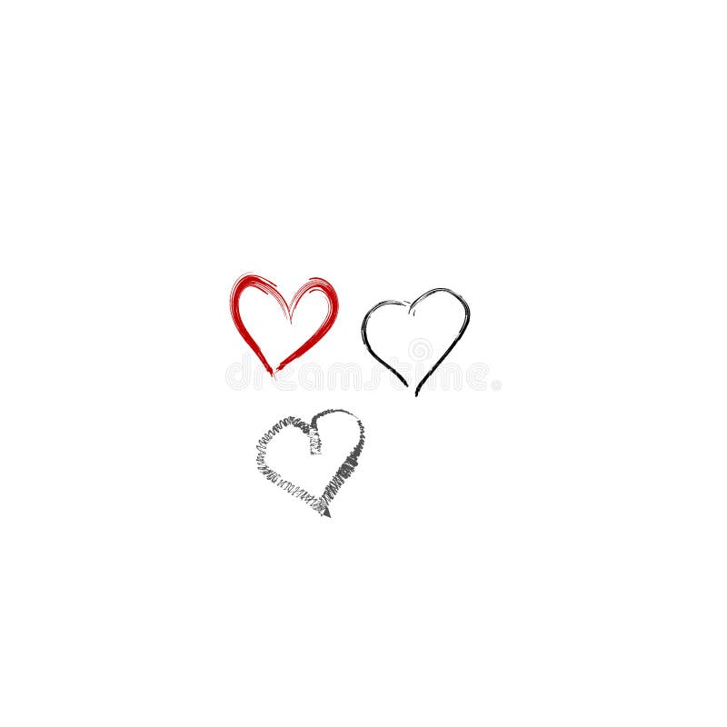 Heart Abstraction Original Symbols for Your Design. Stock Vector ...