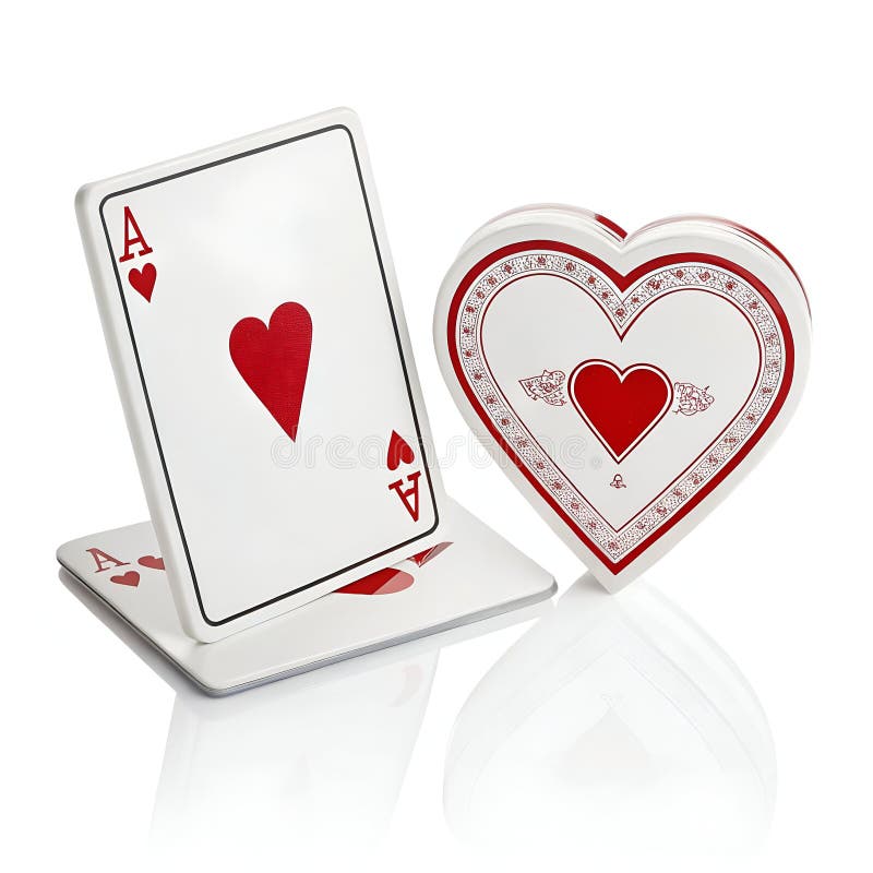 Heart Ace Card 3D stock illustration. Illustration of card - 357188660