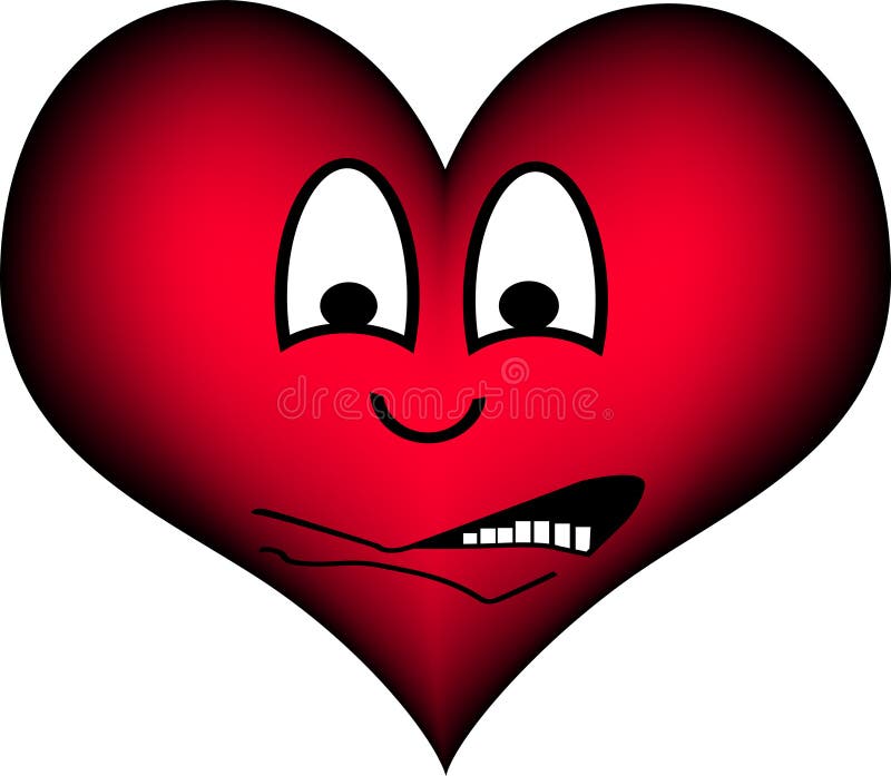 Happy heart stock vector. Illustration of excitement, emotional - 7800086