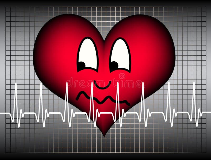 Angry heart stock vector. Illustration of shape, shout - 4068762
