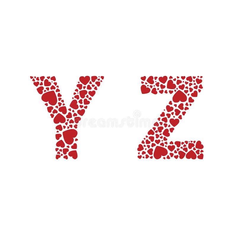 Yz Heart Alphabet Stock Illustrations – 5 Yz Heart Alphabet Stock ...