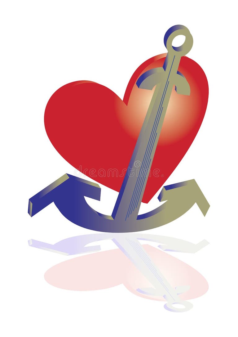 Anchor Heart Stock Illustrations – 2,079 Anchor Heart Stock ...
