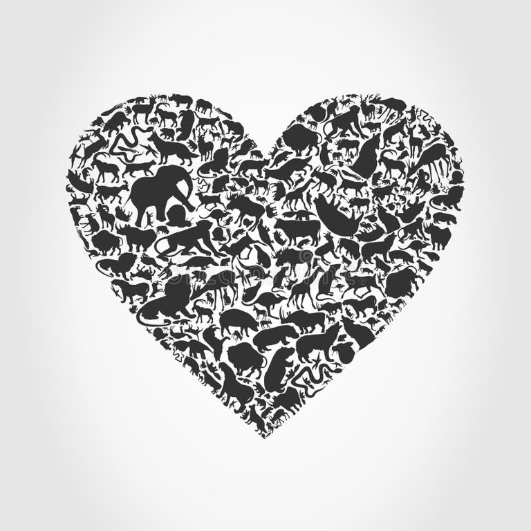 Heart Wolf Stock Illustrations – 1,510 Heart Wolf Stock Illustrations ...