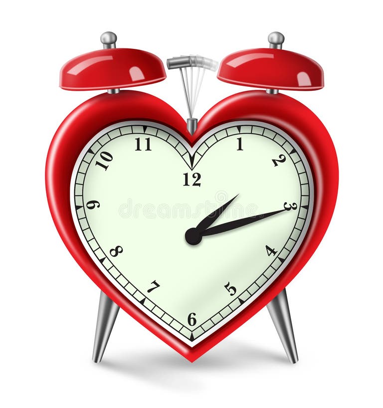 Heart Shaped Clock Stock Illustrations – 946 Heart Shaped Clock Stock ...
