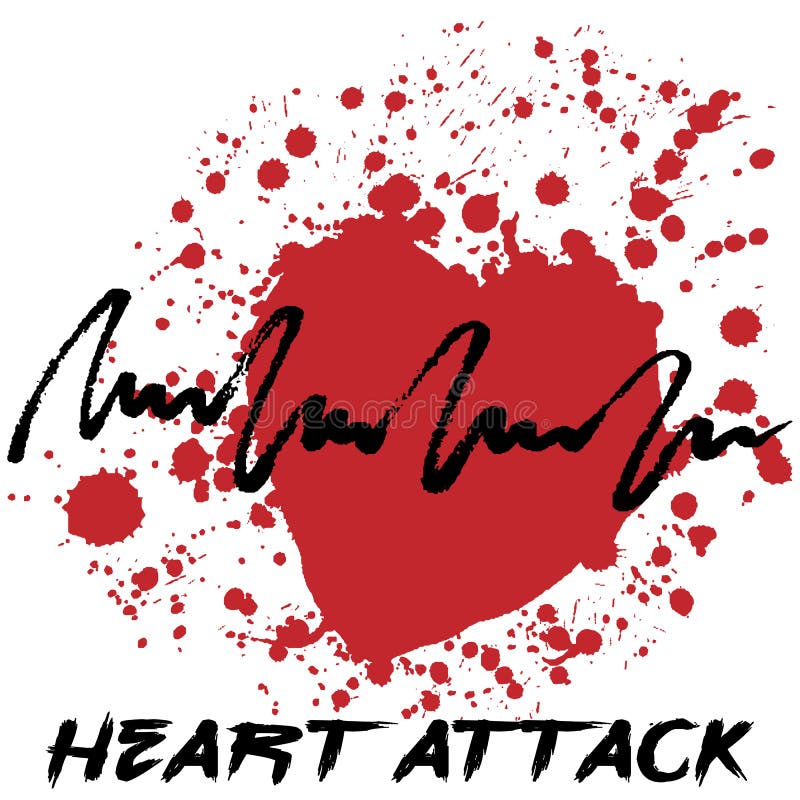 Heart Attack Creative Cardiology Logo Stock Vector - Illustration of ...
