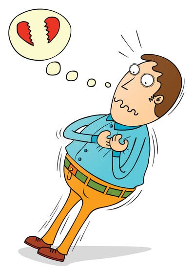 Heart Attack Cartoon Character Stock Illustrations – 1,055 Heart Attack ...