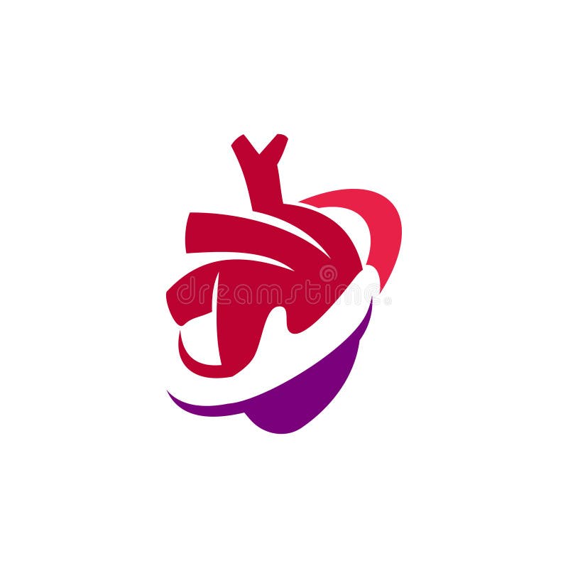 Heart Attack Risk Vector Logo Icon Design Illustration Stock Vector ...