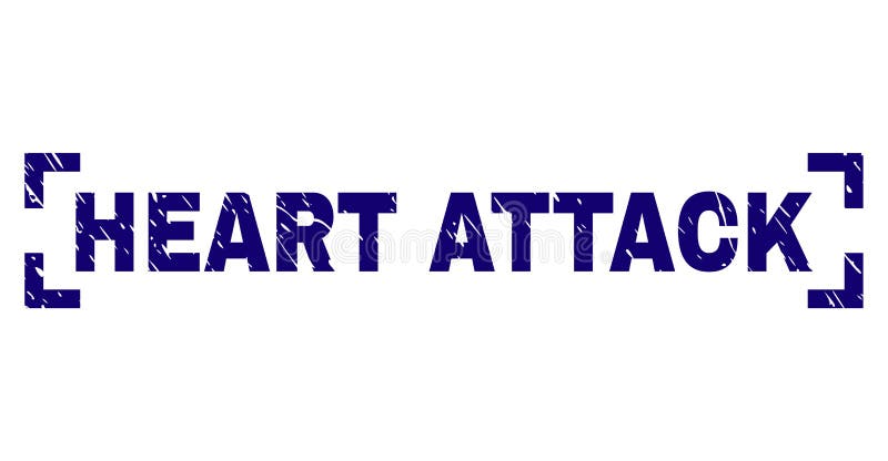 Grunge Textured HEART ATTACK Stamp Seal between Corners Stock Vector ...