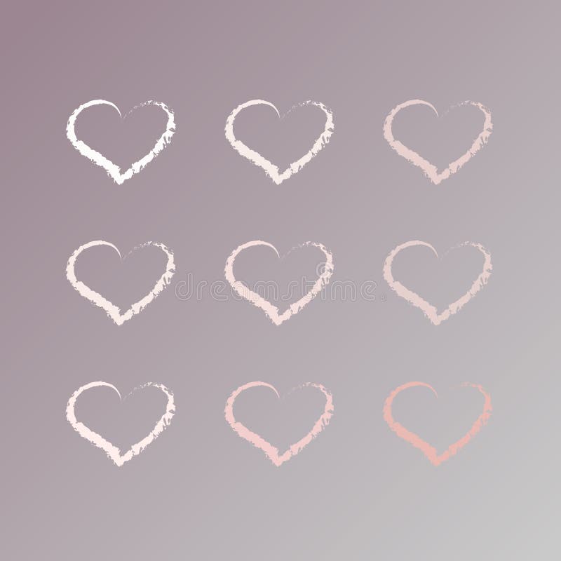 Heart Background Gradient Vector Object Stock Vector - Illustration of ...