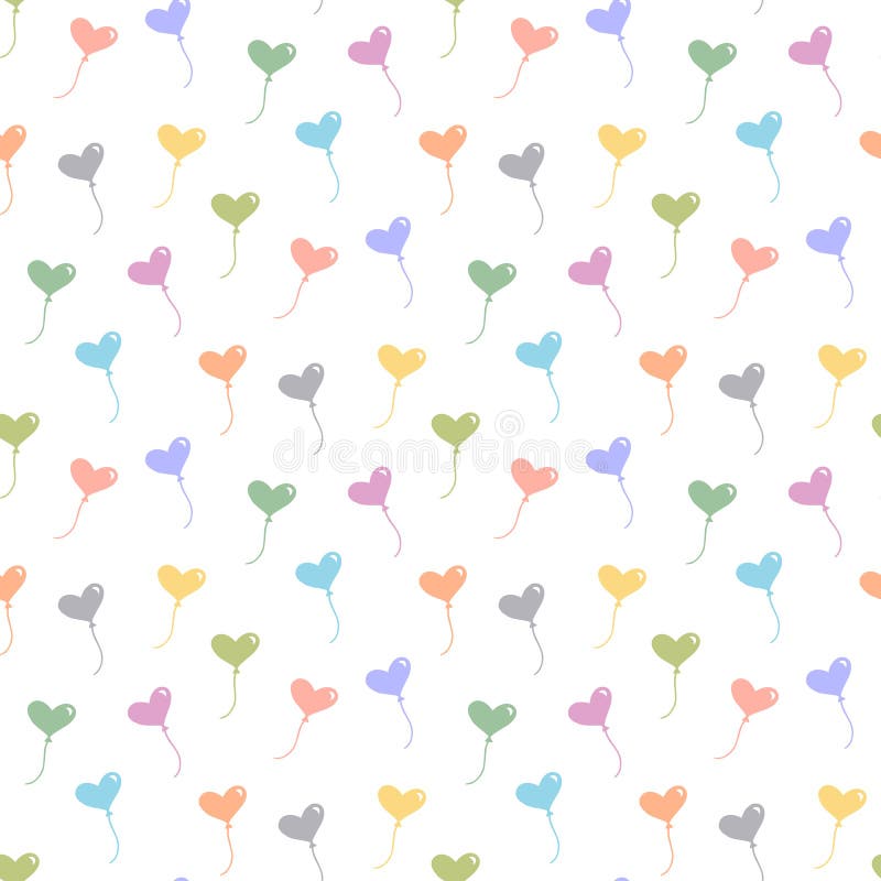 Seamless Heart Pattern and Background Vector Illustration Stock Vector ...