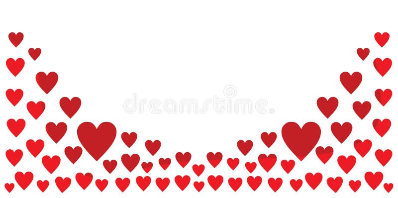 Heart Background Template Pattern Vecto Stock Vector - Illustration of ...