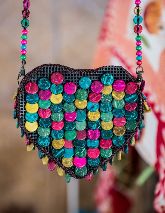 Heart bag stock image. Image of thai, handwork, handicraft - 61941905