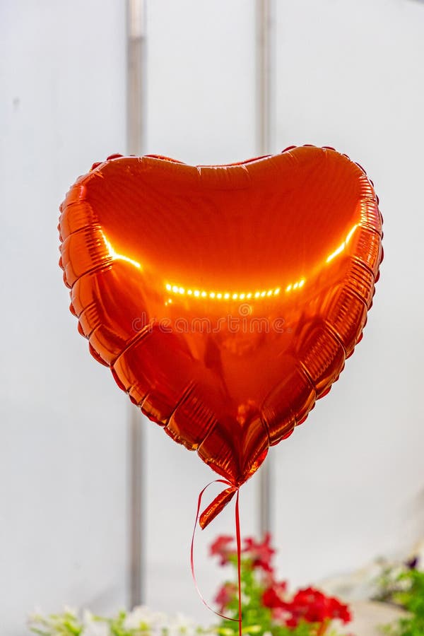 Heart Balloon Foil stock image. Image of style, filled - 213565191