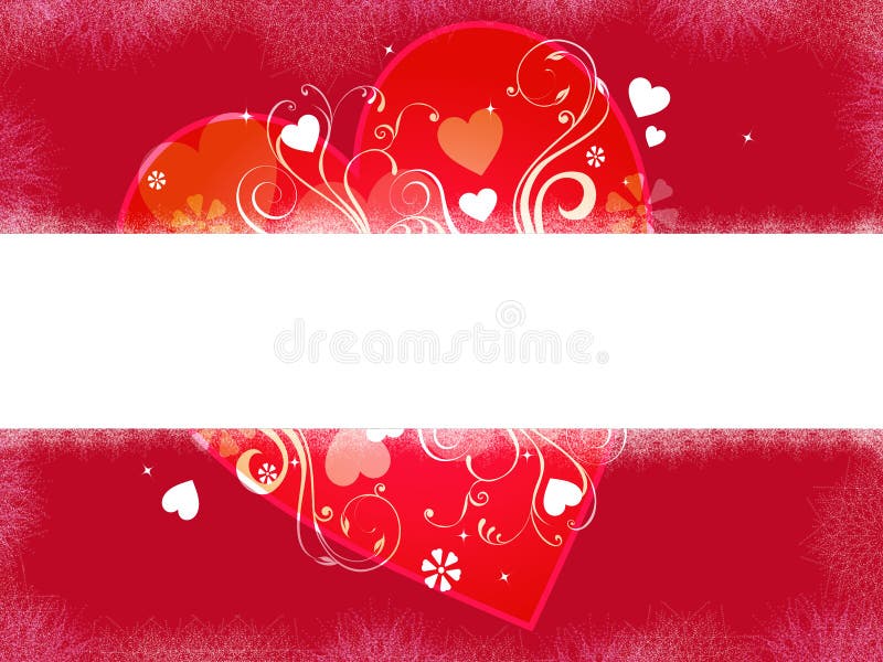 Heart banner stock illustration. Illustration of object - 7846756