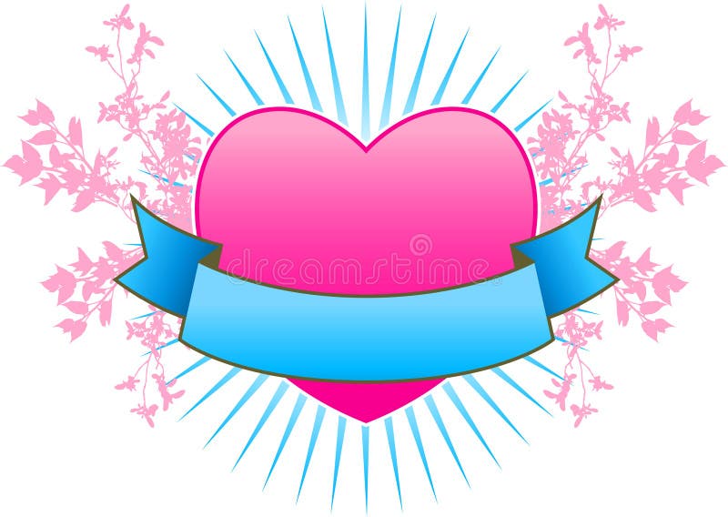 Heart banner background stock vector. Illustration of banner - 4790224