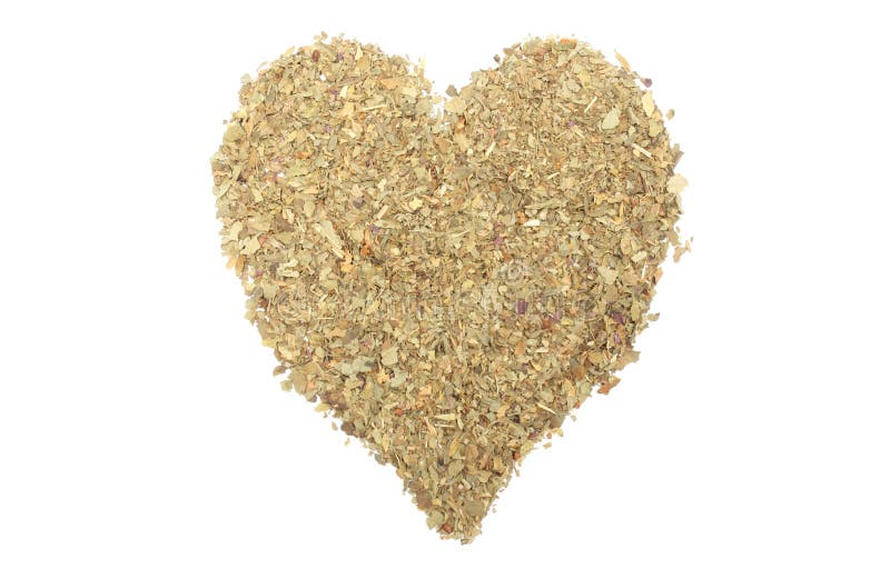 Heart of Basil Isolated on White Background Stock Image - Image of ...