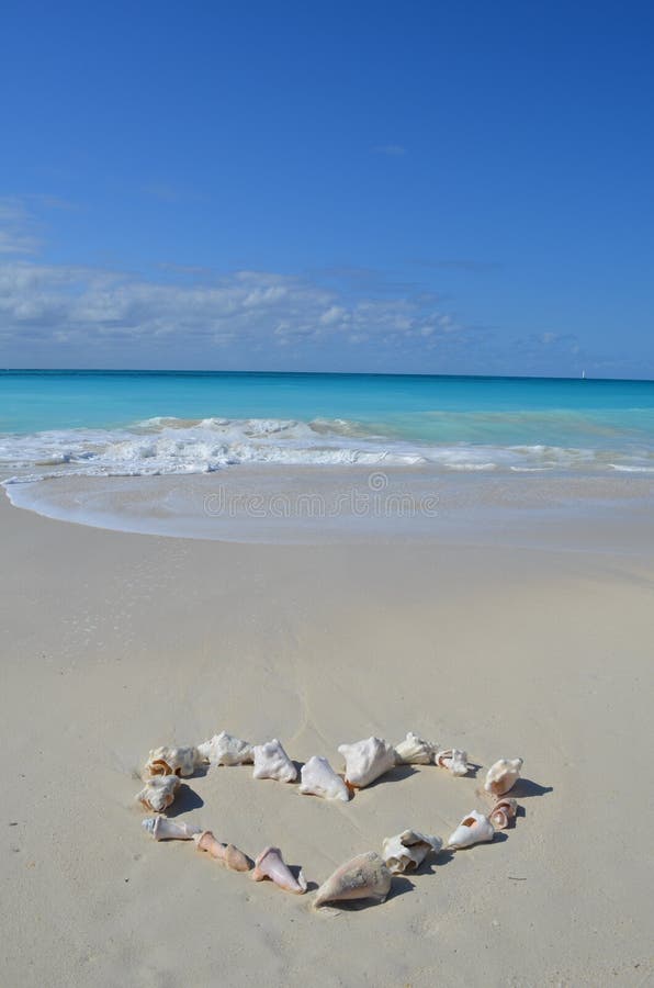 Heart on the beach stock photo. Image of heart, wavelet - 36207150