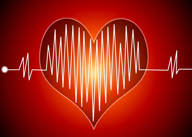 Shaking Heart beat stock illustration. Illustration of analyze - 1887752
