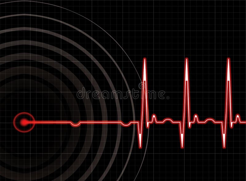 Heart beat stock vector. Illustration of graph, pulsating - 17866232