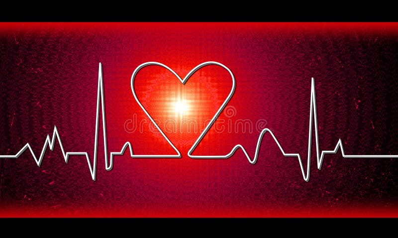 Heart beat stock illustration. Illustration of electrocardiogram - 22551873