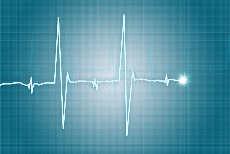 Heart beat cardiogram stock illustration. Illustration of healthcare ...