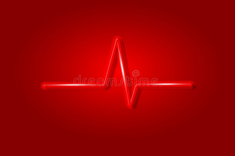 Heart Beat Cardiogram Red Glowing Neon Sign or Glass Tube on a Black ... Heart Beat Cardiogram Red Glowing Neon Sign or Glass Tube on a Black ...