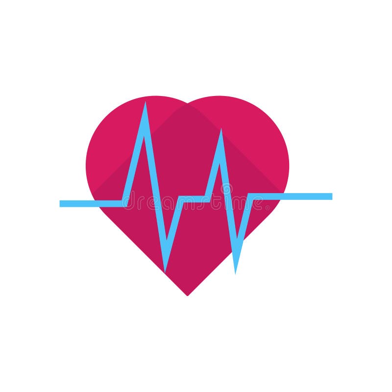 Heart Beat Icon Vector Isolated on White Background, Heart Beat Stock ...