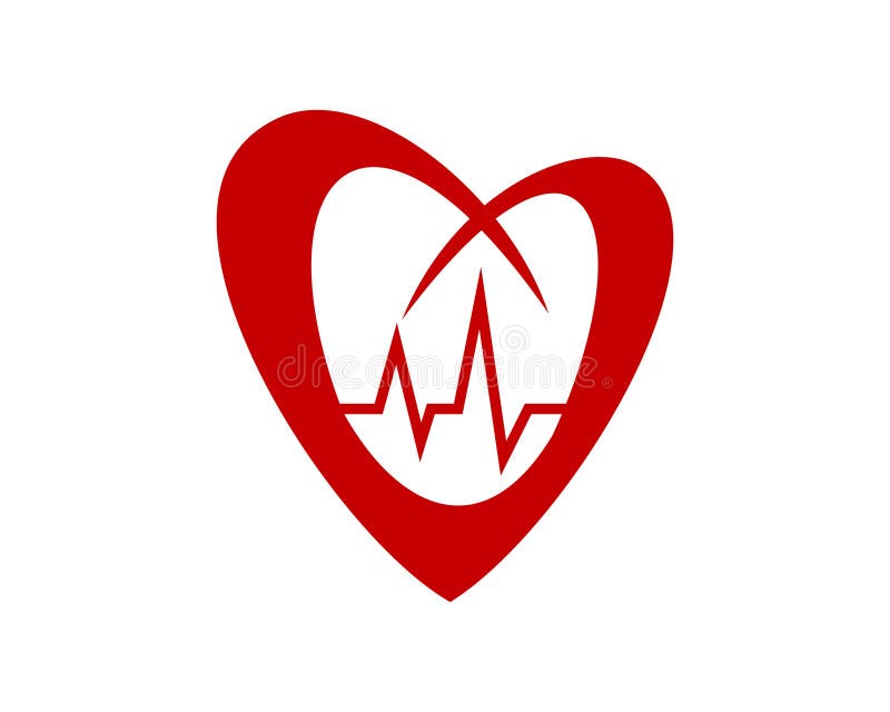 Heart beat life logo icon stock vector. Illustration of cartoon - 301455161