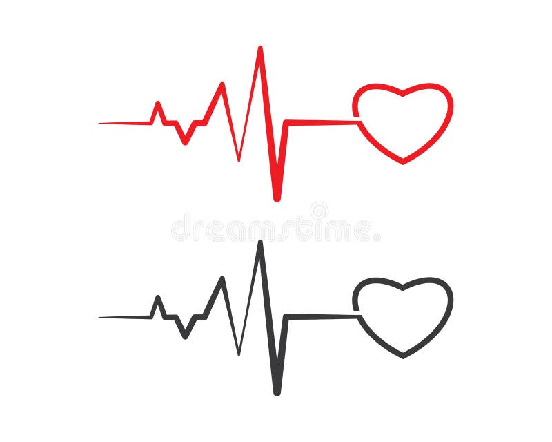 Heart beat line vector stock vector. Illustration of health - 120008194