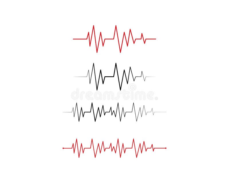 Heart beat line vector stock vector. Illustration of healthy - 124669644