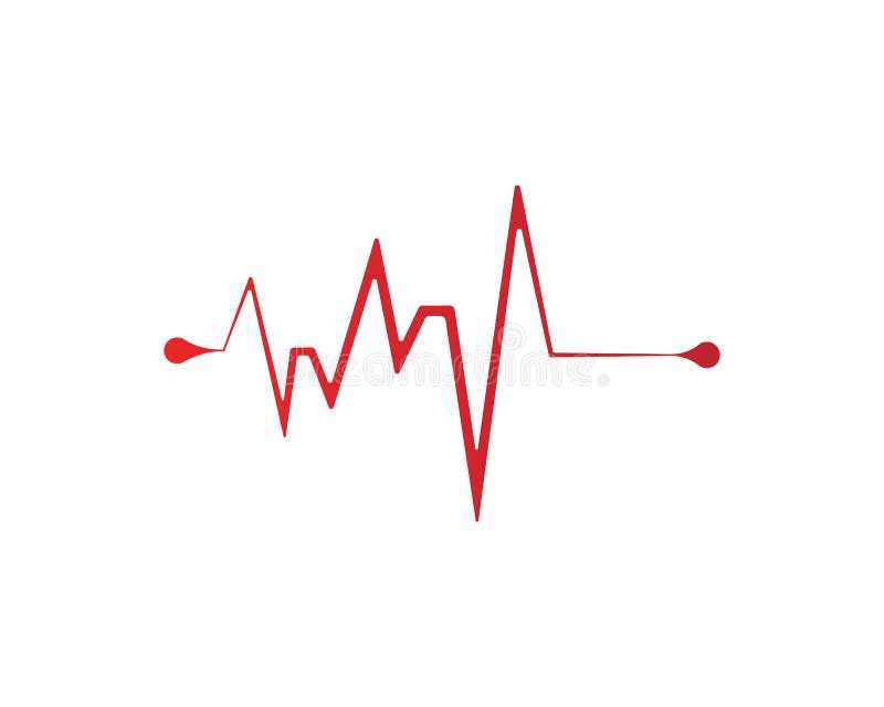 Heart beat line vectors stock vector. Illustration of vector - 125542514