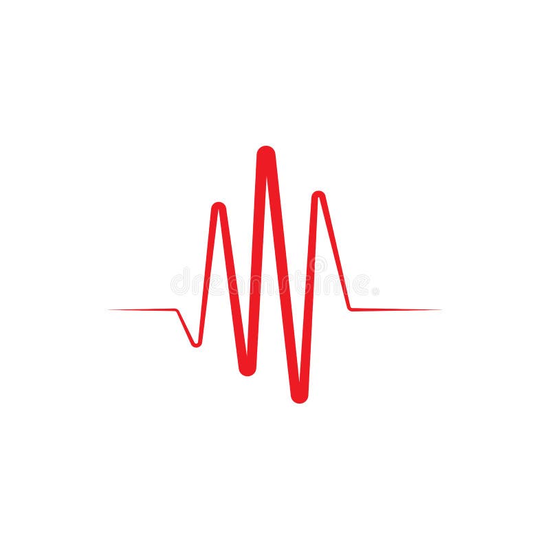 Heart beat logo vector stock vector. Illustration of sign - 174767935