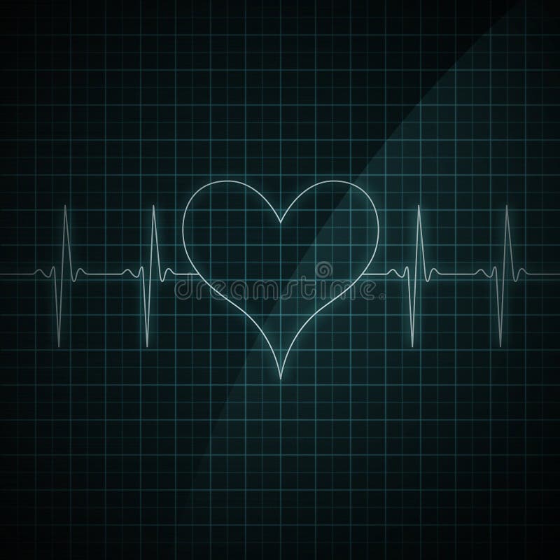 Heart Monitor stock illustration. Illustration of beat - 128609