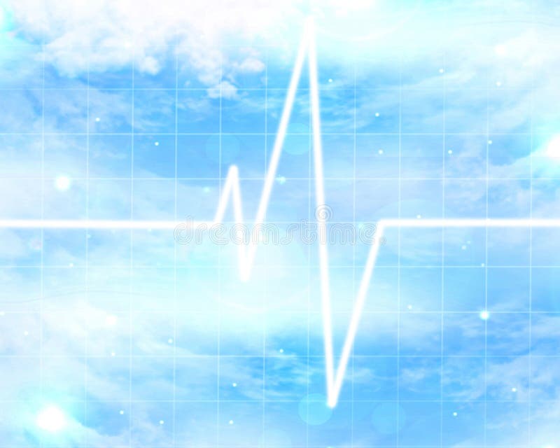 Heart beat on monitor stock illustration. Illustration of terminal ...