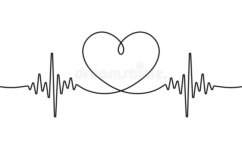 Heart Line Draw Stock Illustrations 13 768 Heart Line Draw Stock