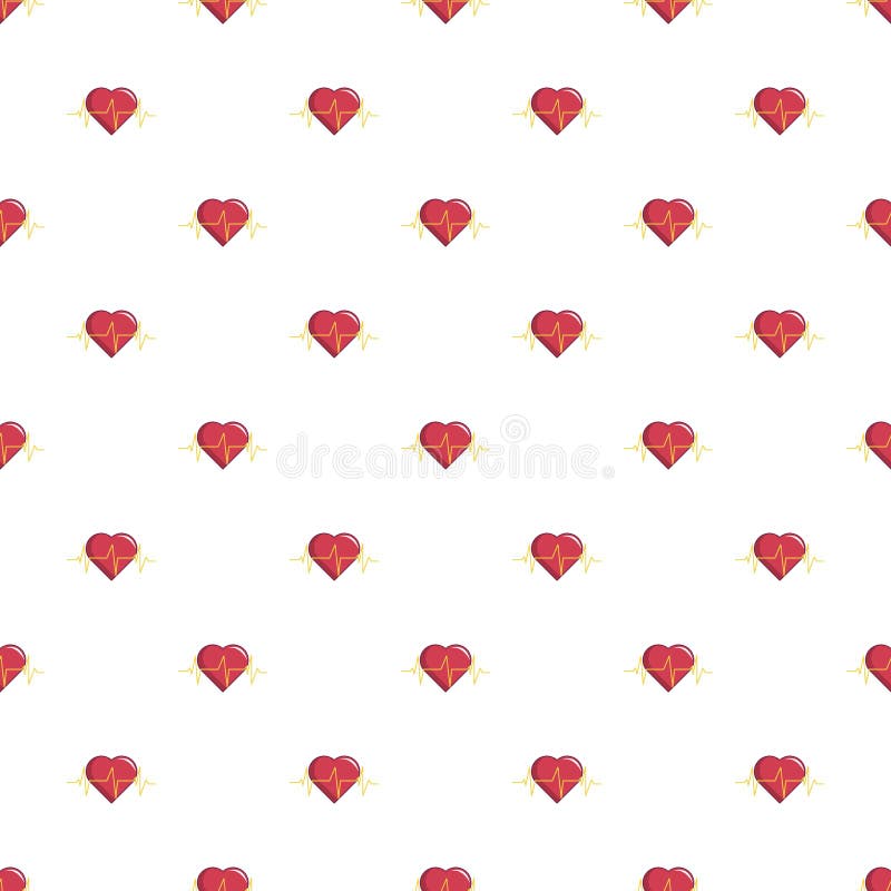 Heart Beat Pattern Seamless Stock Vector - Illustration of blood ...