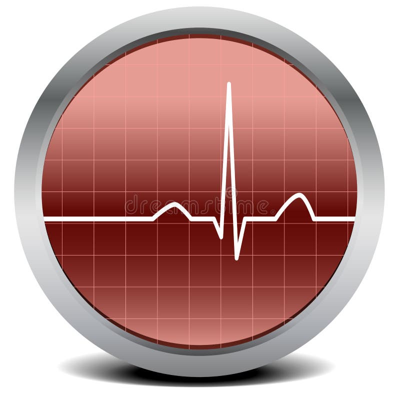 Healthy Heartbeat Vector Illustration Stock Vector - Illustration of ...