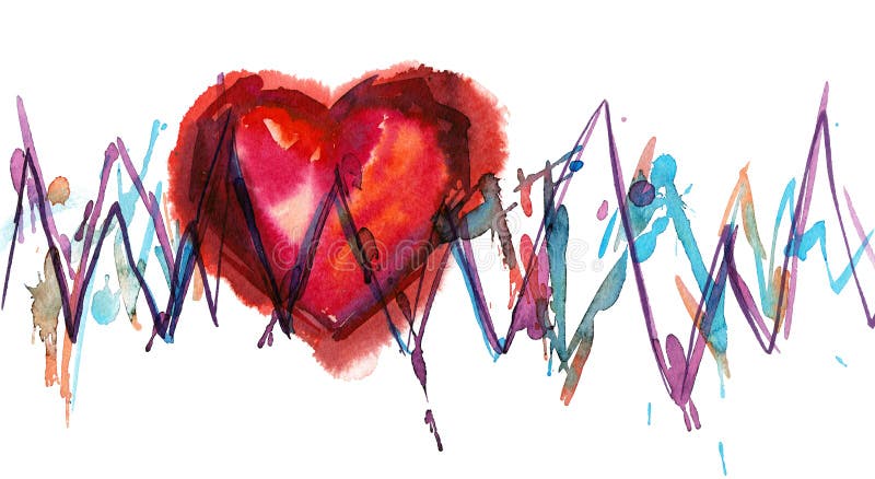 Heart beating stock illustration. Illustration of medical - 53735514