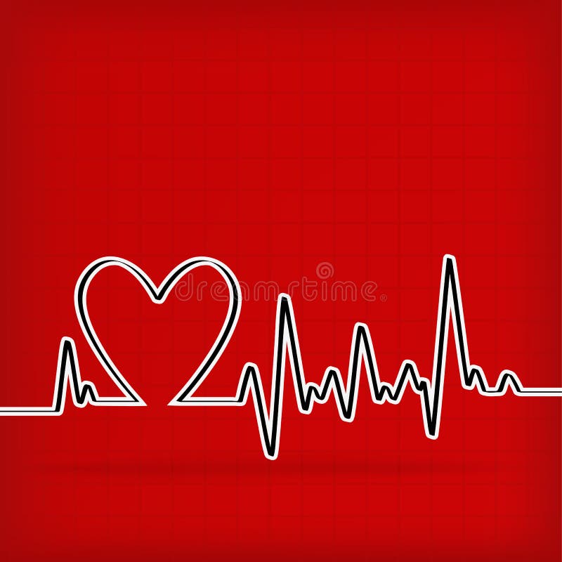 Heart Beat. Cardiogram. Cardiac Cycle. Medical Icon. Stock Vector ...