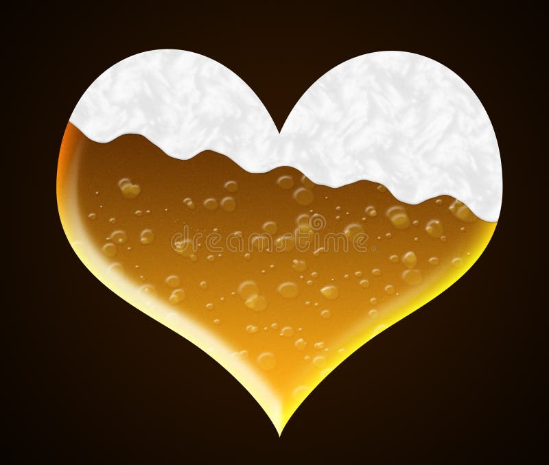 Love beer concept stock photo. Image of alcohol, empty - 26557982