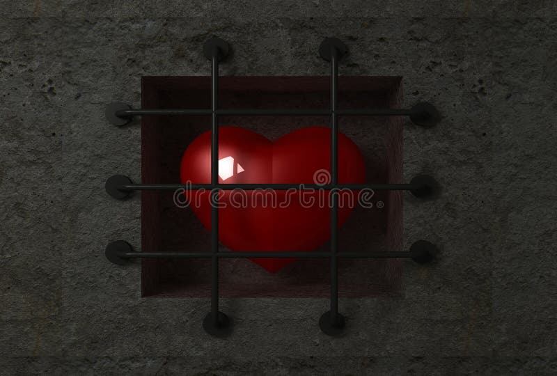 Love behind bars stock illustration. Illustration of behind - 11576556