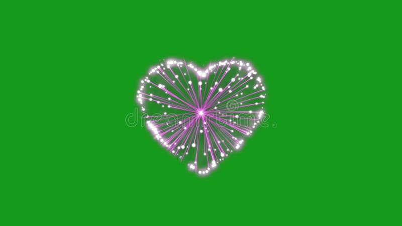 Heart Blast with Green Screen Background Stock Footage - Video of ...