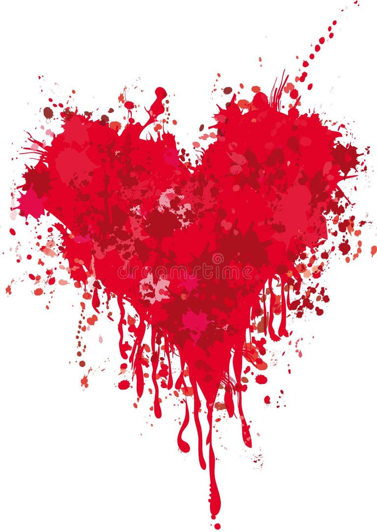 Grunge Paint Splatter Heart Stock Illustrations – 2,950 Grunge Paint ...